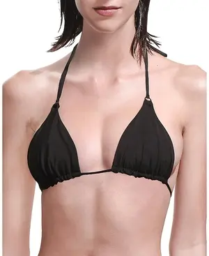 SKYLER SWIMWEAR V Bikini Top Black