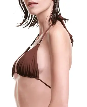 SKYLER SWIMWEAR V Bikini Top - Cacao