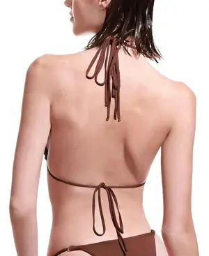 SKYLER SWIMWEAR V Bikini Top - Cacao