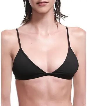 SKYLER SWIMWEAR Vi Bikini Top - Black