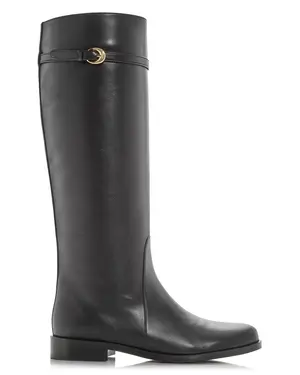 Staud Harlow Riding Boots - Black