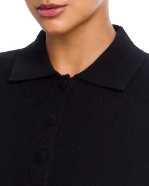 Aqua 100% Cashmere Polo Sweater