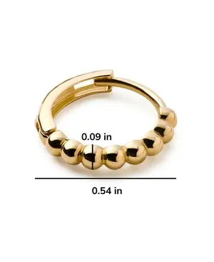 ANA LUISA Small Beaded Hoop Earrings