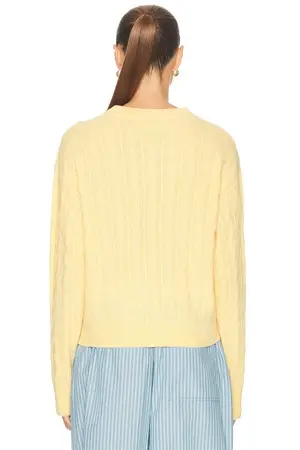 Guest In Residence Cable Collegiate Crew Sweater