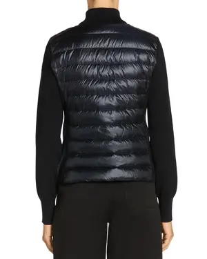 Moncler Cardigan Puffer Jacket - Navy
