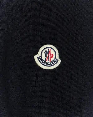 Moncler Cardigan Puffer Jacket - Navy