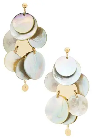 Rabanne Dangle Earrings - Nacre