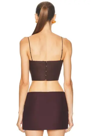 Adam Lippes Bex Top - Chocolate