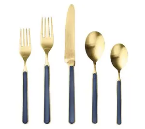 MEPRA 20pc Fantasia Ice Gold Flatware Set - One-color