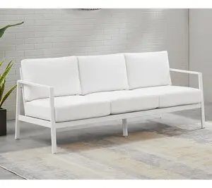 LINON Home Holland Aluminum 3 Seater Sofa - One-color