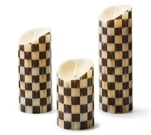 MACKENZIE-CHILDS Flameless Candles, Set Of 3 - One-color