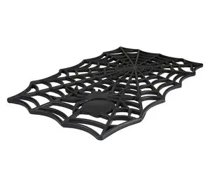 NORTHLIGHT Spider Web Rectangular Halloween Doo Mat