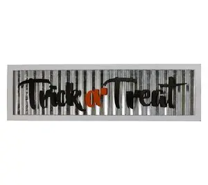 NORTHLIGHT Trick Or Treat Halloween Wall Sign W Frame 27.5 - One-color