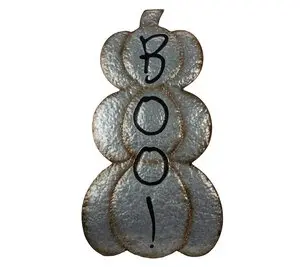 NORTHLIGHT Boo Metal Pumpkin Halloween Decorati On 28 - One-color