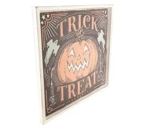 NORTHLIGHT 18.75' Jack O Lantern Halloween Wall Sign