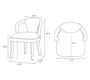 MANHATTAN Comfort Palmer Dining Armchair