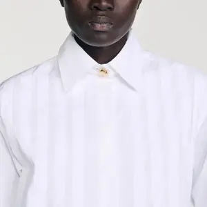 Sandro Pleated Cropped Shirt