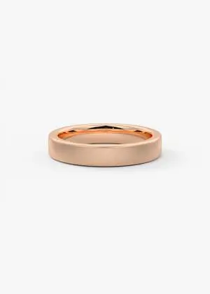 FRANK DARLING Square Matte Band 3.5mm - Yellow Gold