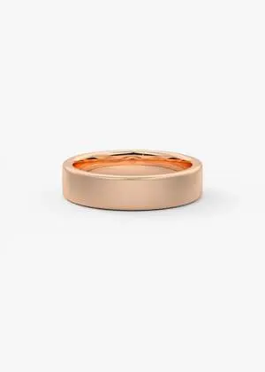 FRANK DARLING Flat Matte Band - Yellow Gold