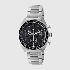 Gucci Interlocking Chronograph Watch - Silver