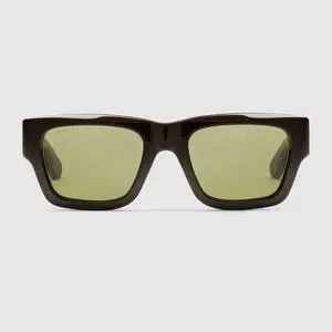 Gucci Rectangular Frame Sunglasses Brown