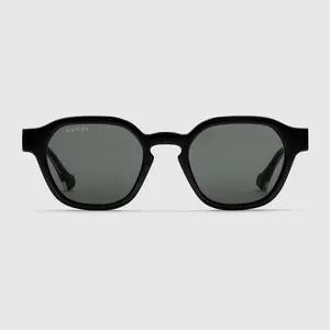 Gucci Oval Frame Sunglasses - Black