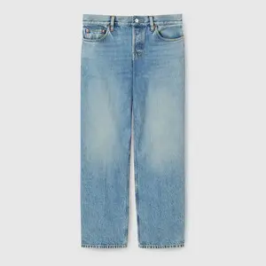 Gucci Straight Fit Denim Pants - Blue