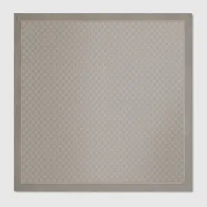 Gucci Laminated Printed Silk Twill Carr - Grey