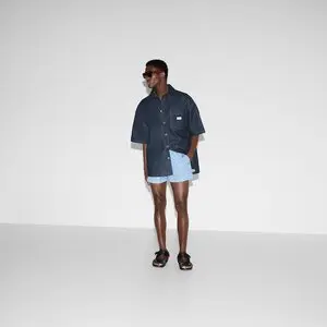 Gucci Printed Poplin Tech Swim Shorts With Pouch