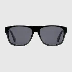 Gucci Rectangular Frame Sunglasses - Black