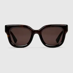 Gucci GUCCI Round Frame Sunglasses Brown
