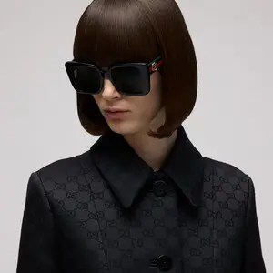 Gucci Square Frame Sunglasses - Black