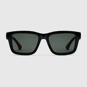 Gucci Rectangular Frame Sunglasses - Black