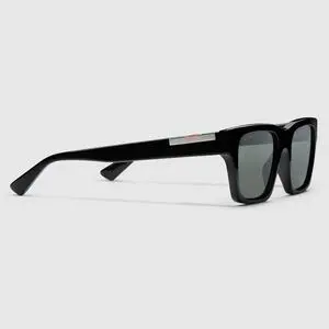 Gucci Rectangular Frame Sunglasses - Black