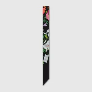 Gucci Printed Silk Twill Ribbon - Black