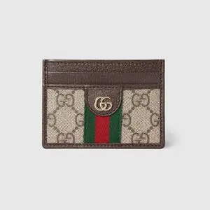 Gucci Ophidia Card Case Gg Canvas - Beige