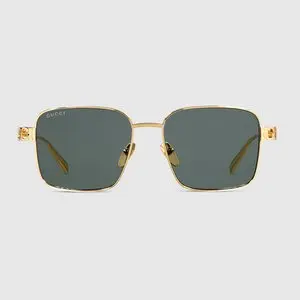 Gucci Gold Metal Sunglasses