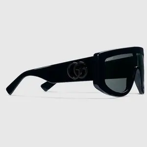 Gucci Rectangular Frame Sunglasses With Double G