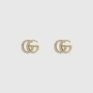 Gucci Gg Marmont Crystal Stud Earrings - Crystals