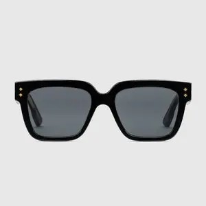 Gucci Rectangular Frame Sunglasses - Black