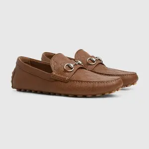 Gucci Driver With Horsebit - Brown