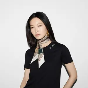 Gucci Printed Silk Twill Ribbon