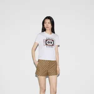 Gucci Printed Cotton Jersey T-shirt