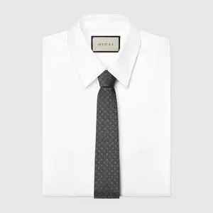 Gucci Horsebit Silk Jacquard Tie