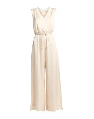 Peserico Viscose Jumpsuit - Beige
