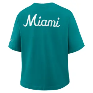 Nike Miami Dolphins Rewind Pocket Boxy Nfl T-shirt - Green