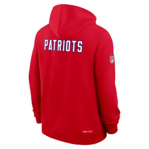 Nike New England Patriots Sideline Dri-fit Nfl Pullover Hoodie