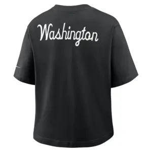 Nike Washington Commanders Rewind Pocket Boxy Nfl T-shirt - Black