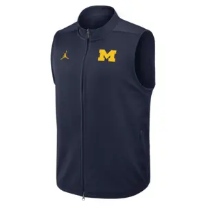 JORDAN Michigan Victory Brand Therma-fit College Full-zip Vest - Blue