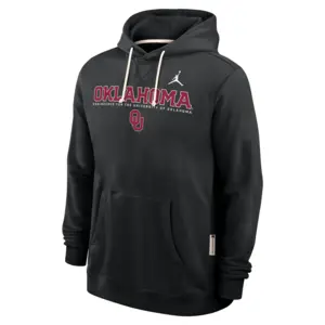 JORDAN Oklahoma Sideline Dri-fit College Pullover Hoodie - Black
